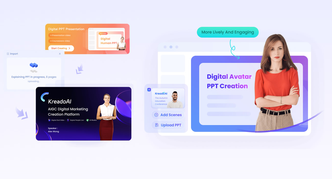 Creating PPT Avatar Video Tutorial With KreadoAI | KreadoAI